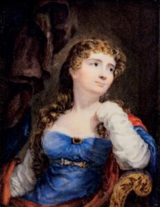 Why did Byron's wife live in Exmouth?